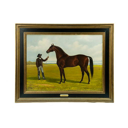 Henry Stull Signed Equestrian Oil On Canvas