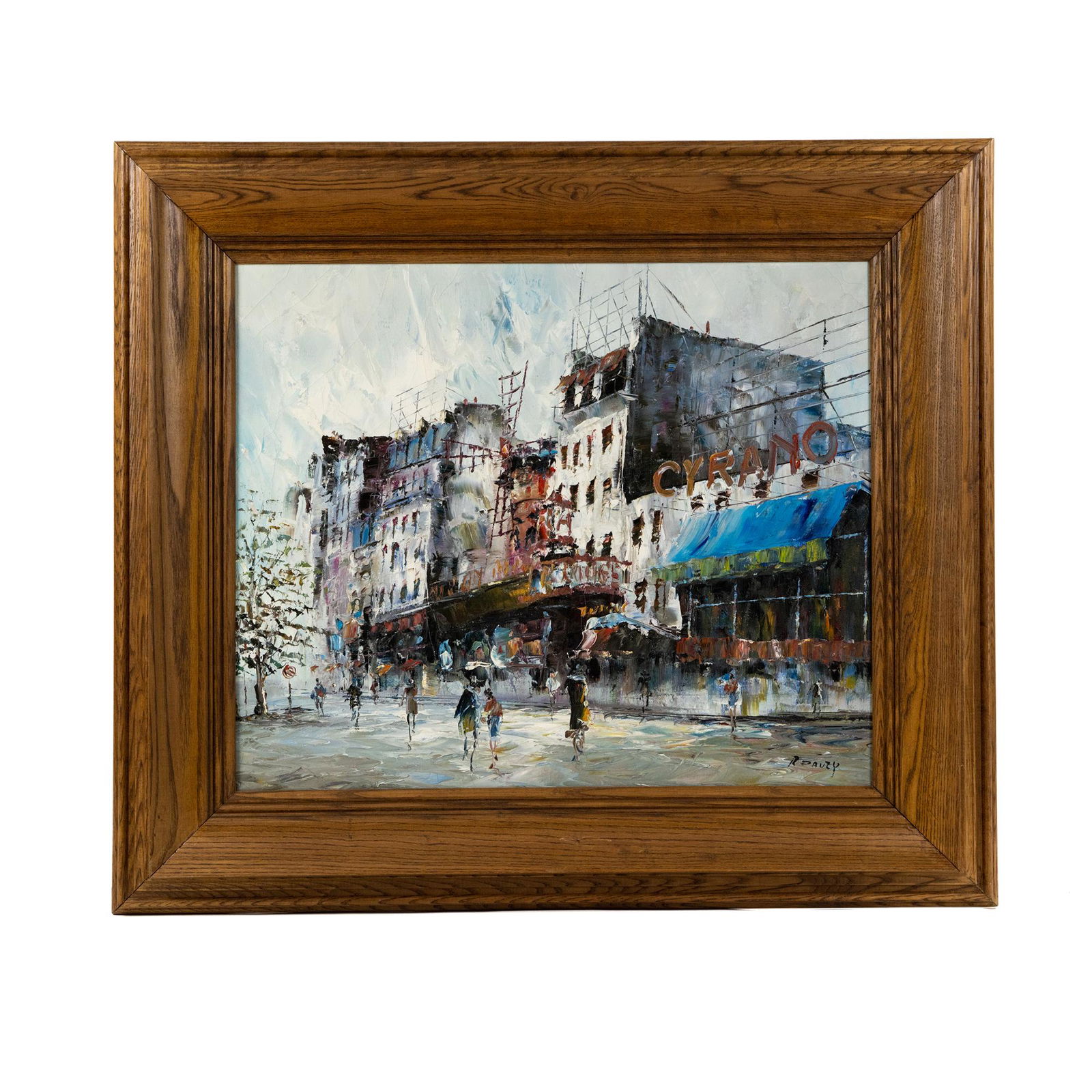 Randall Davey Â€˜montmartre' O/c Signed Painting