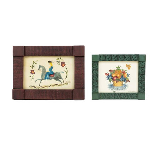 (2) Signed Theorem Paintings Marjorie Yoder & Marie Deverter