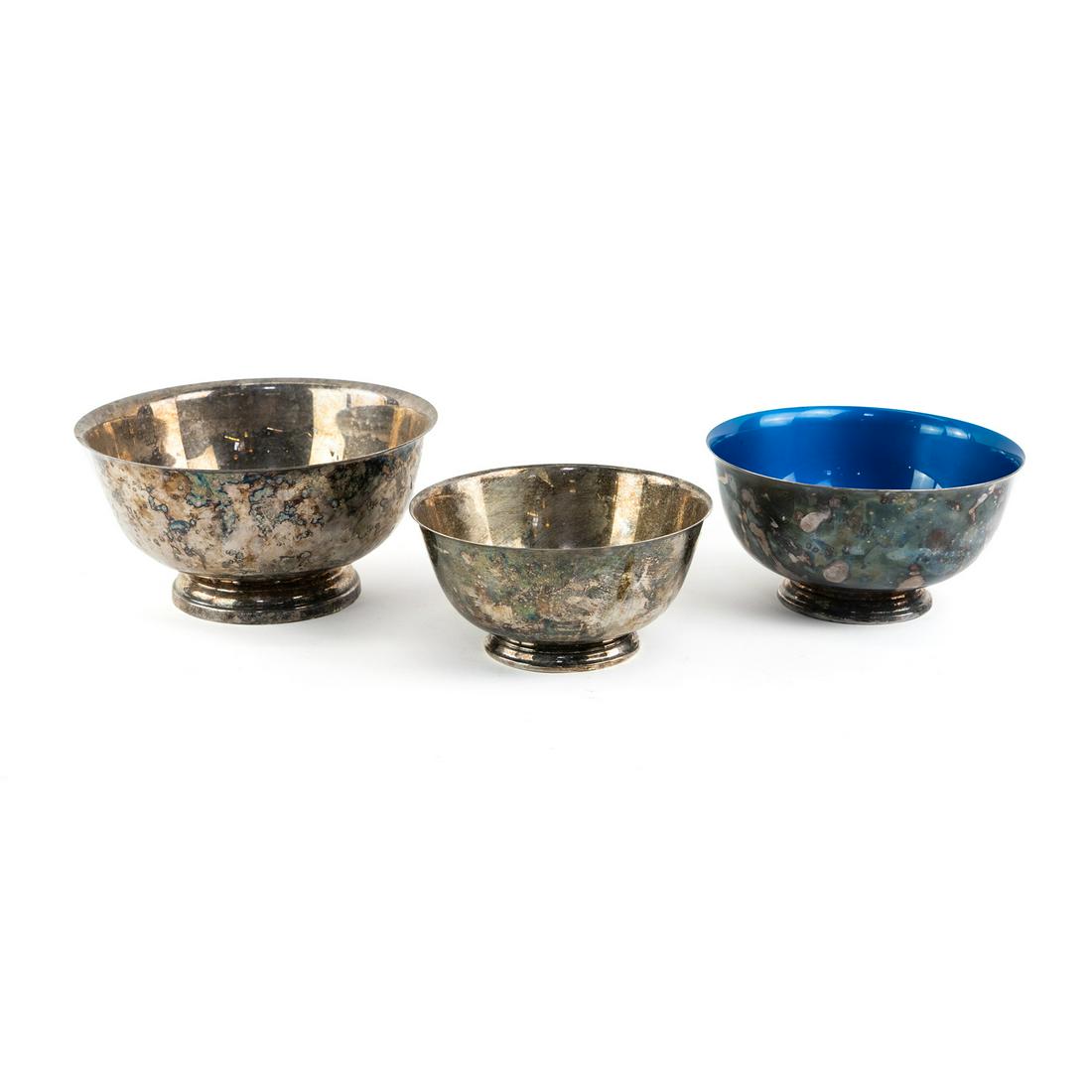 (3) Silver Bowls Gorham, Reed & Barton And Oneida