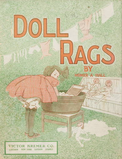 1906 Vintage Homer A. Hall 'doll Rags' Sheet Music