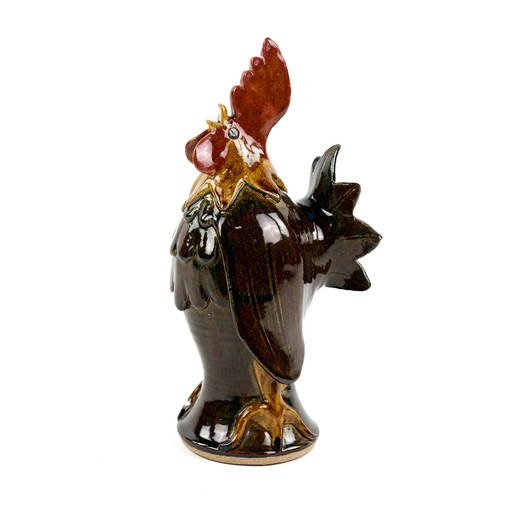 Steve Turpin Ceramic Rooster Sculpture