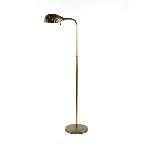 Frederick Cooper Brass Clam Shell Floor Lamp