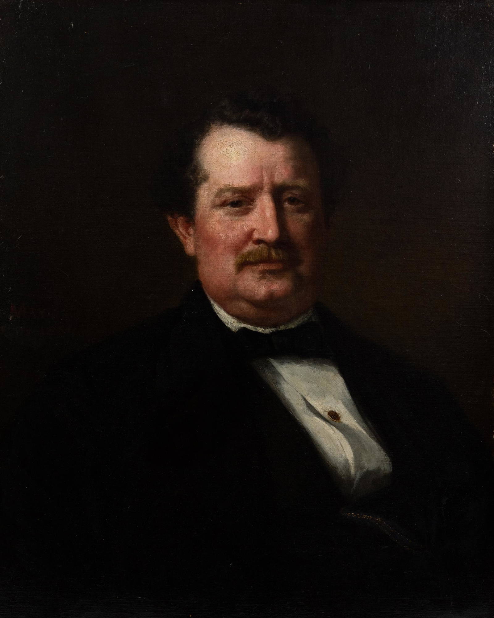 Edward Harrison May 'iris' Portrait Of A Gentleman O/c Painting Auction