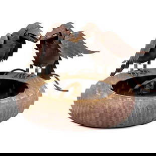 Yard Art Clamshell Fountain