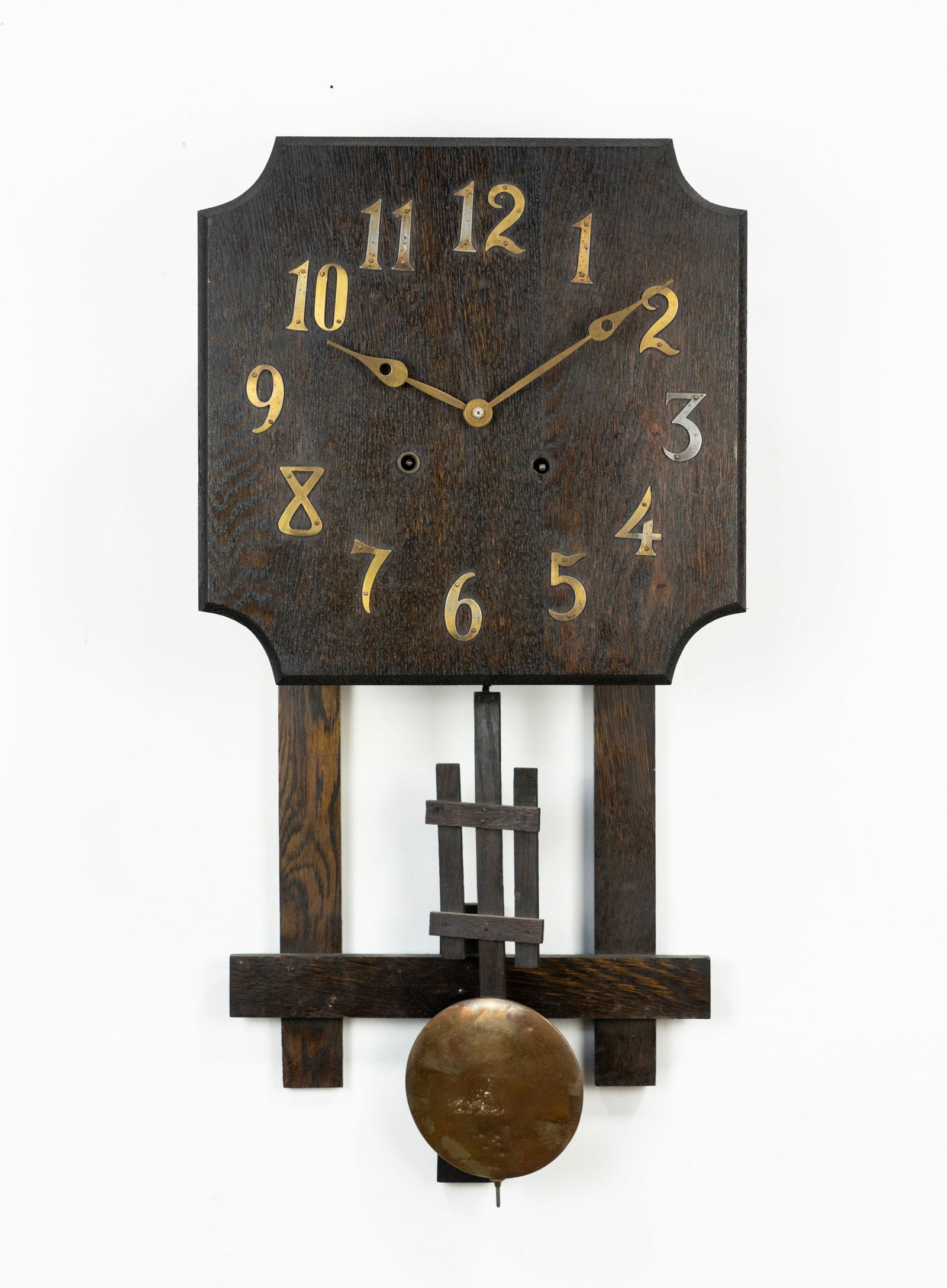 1920s National Clock & Mfg Co. Spanish Mission Style Wall Clock