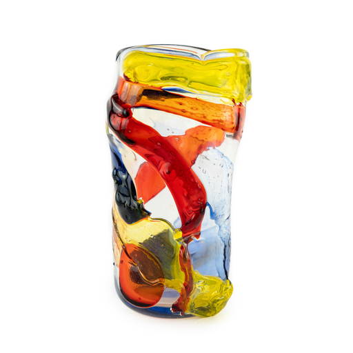 Mario Badioli Murano Art Glass Vase