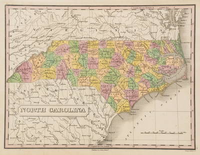 Anthony Finley North Carolina Counties Map