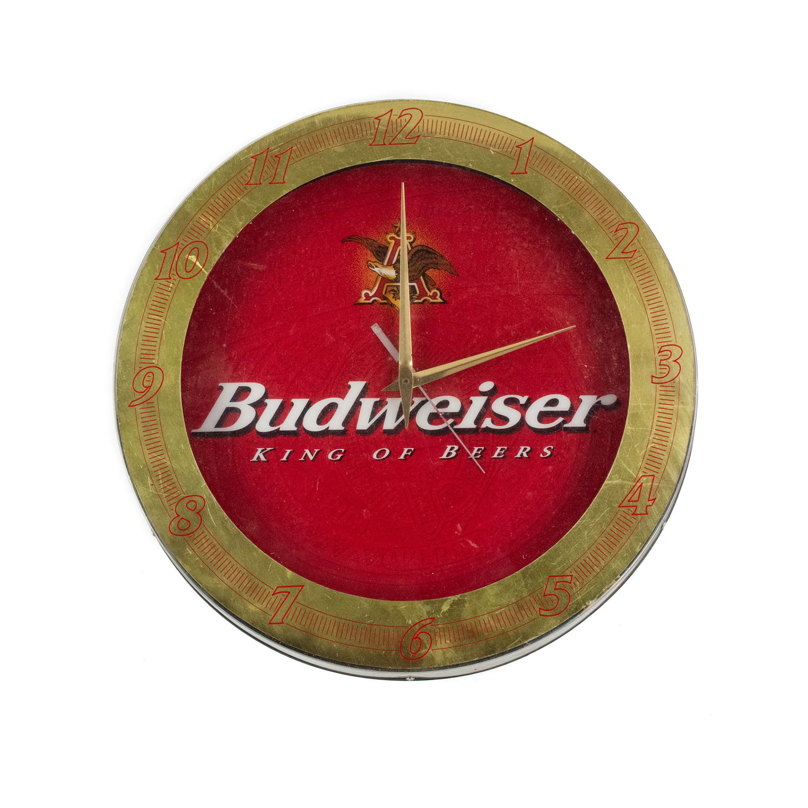 2000 Anheuser Busch Budweiser Round Neon Light Up Clock