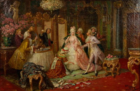 Cleto Luzzi Signed Oil On Canvas Painting