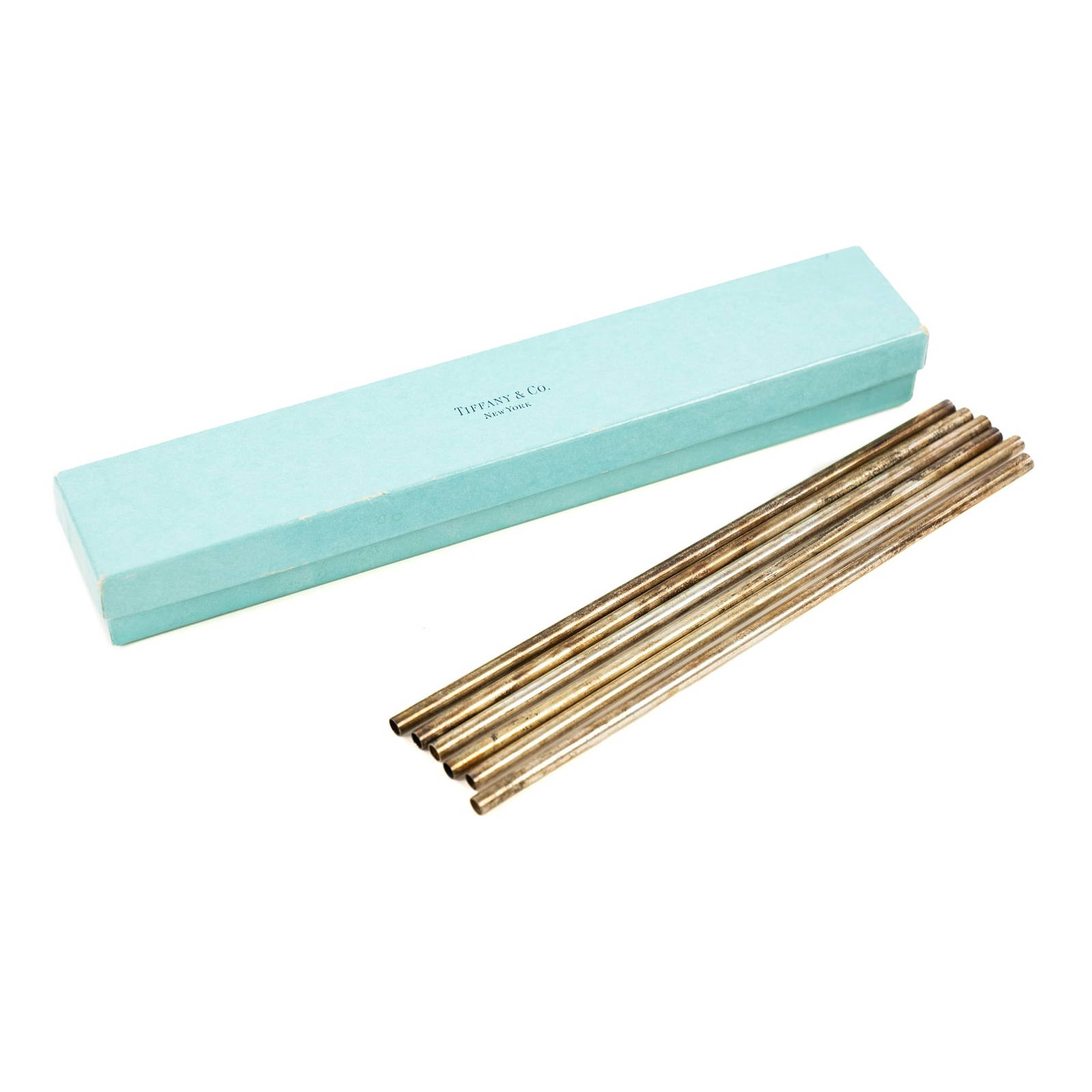 Box Set Of Tiffany & Co Sterling Silver Straws Auction