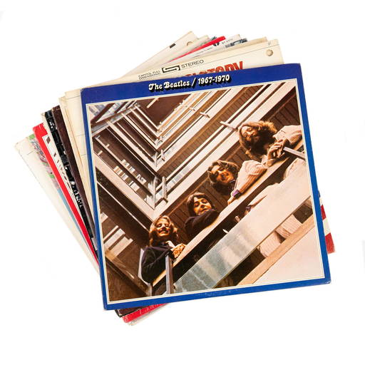 (11) Collection Of Vintage Beatles Vinyl Records