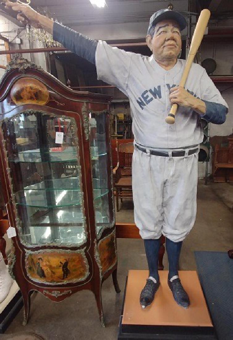 Life size statue of Babe Ruth by 20th C. artist Jack