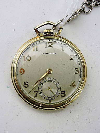 Hamilton Wadsworth 21j Open Face Pocket Watch With