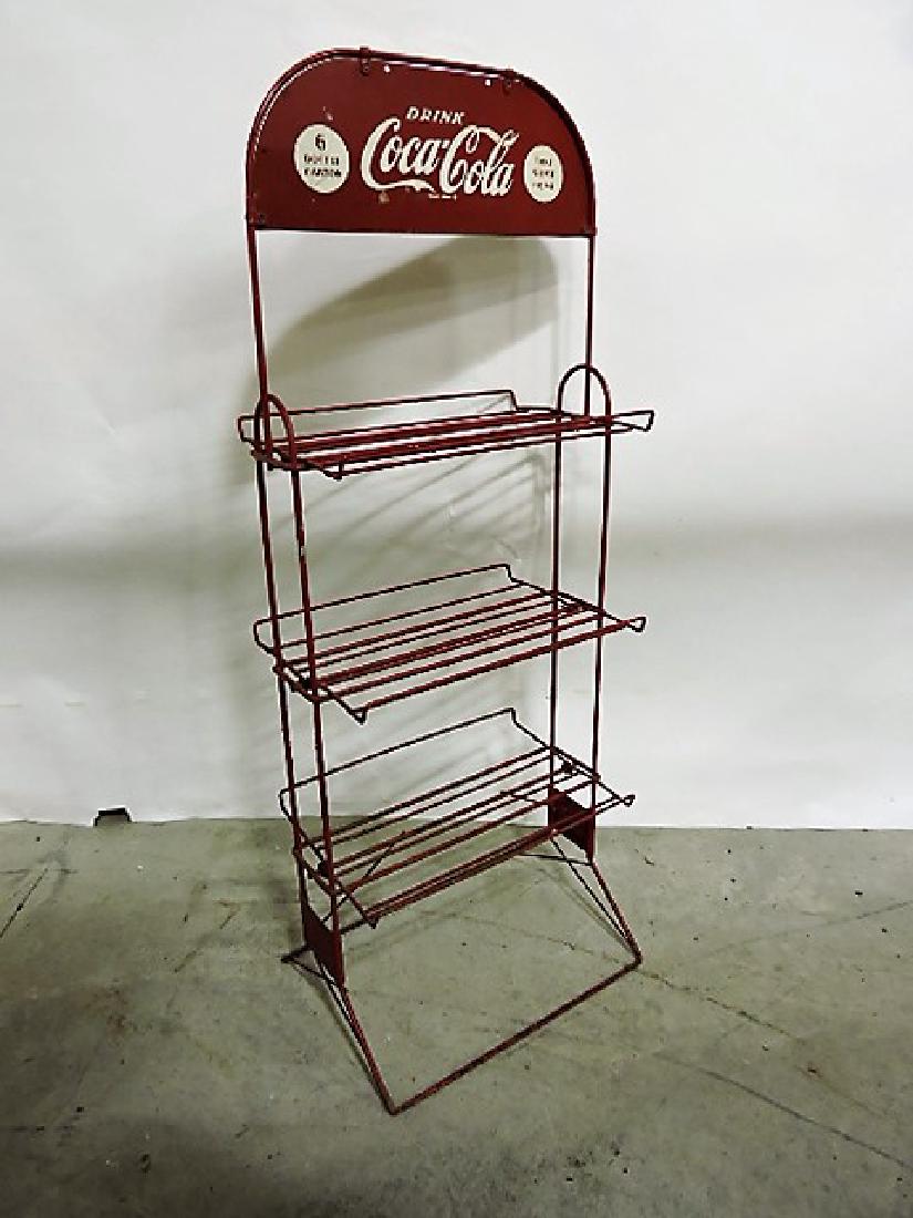 Coca Cola 6 pack bottle rack, 47"h 18"w