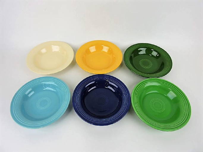 Fiesta Deep Plate Group, 6 Mixed Colors