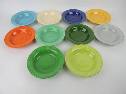 Fiesta Deep Plate Group: 10 Colors,