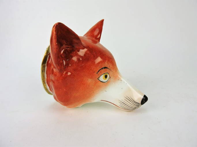 Porcelain Fox Head Stirrup