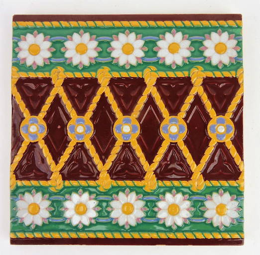 Minton Majolica Trellis And Daisy