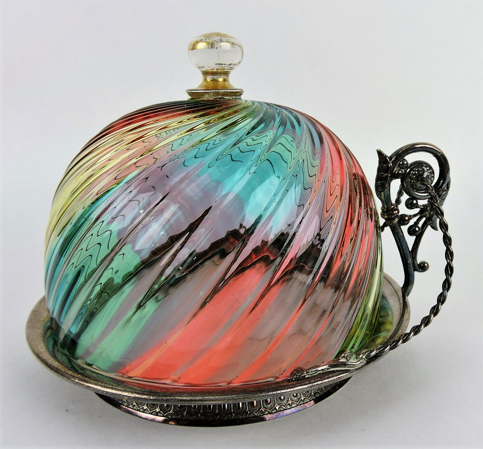 Victorian rainbow swirl glass domed - Sep 26, 2019 | Strawser Auction ...