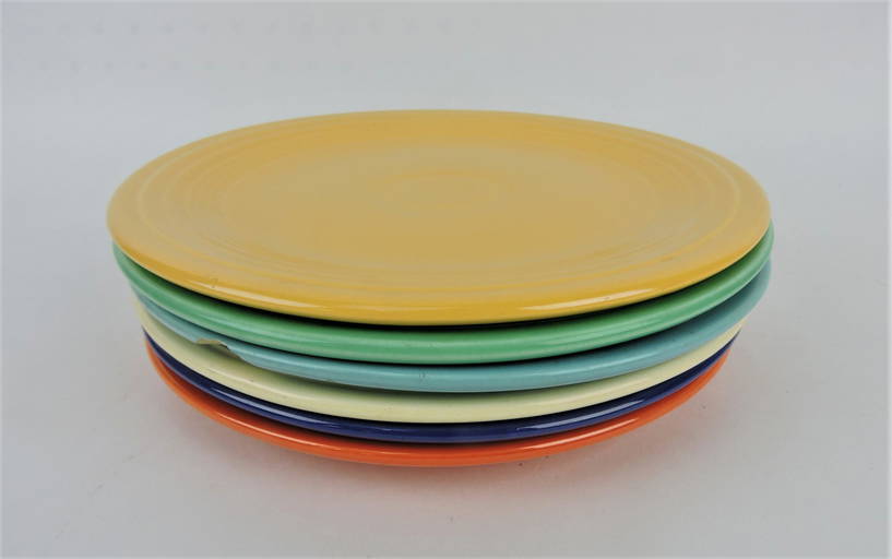 Fiesta 9" Plate Group, 6 Original