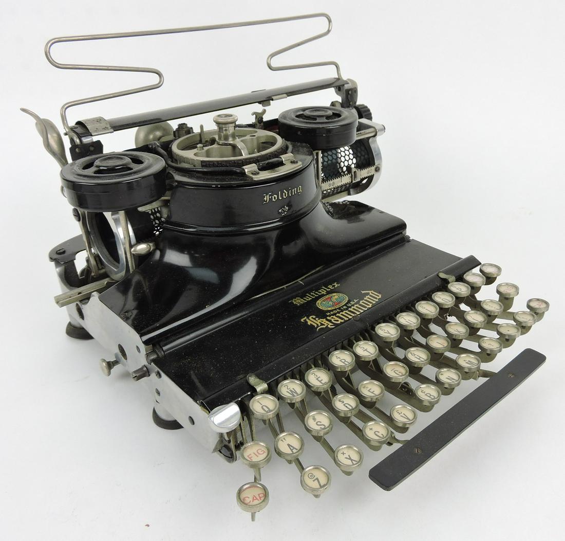 Hammond Multiplex Folding Typewriter