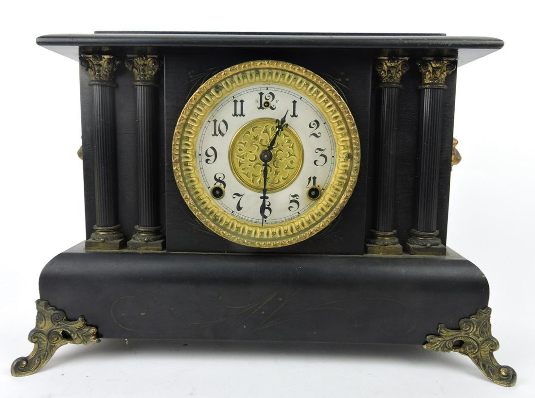 Gilbert black mantle clock - Oct 21, 2020 | Strawser Auction Group in IN