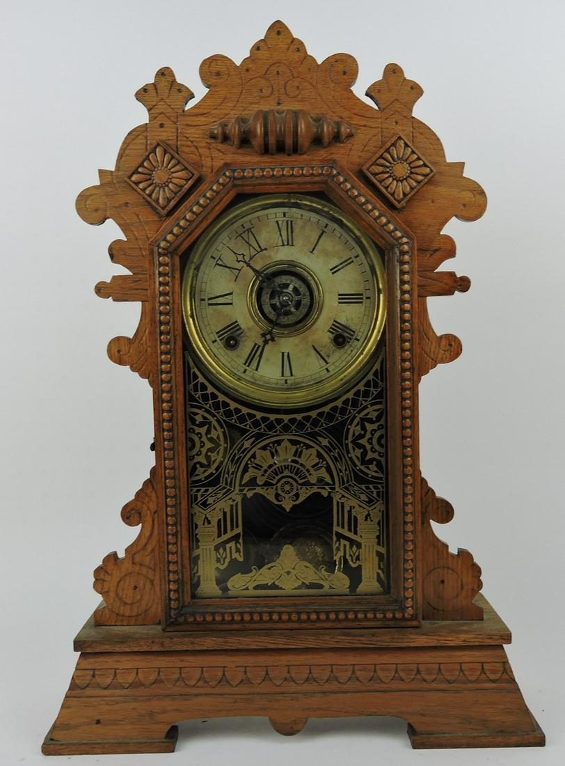 Gilbert Oak Kitchen Shelf Clock, 20 1/2"