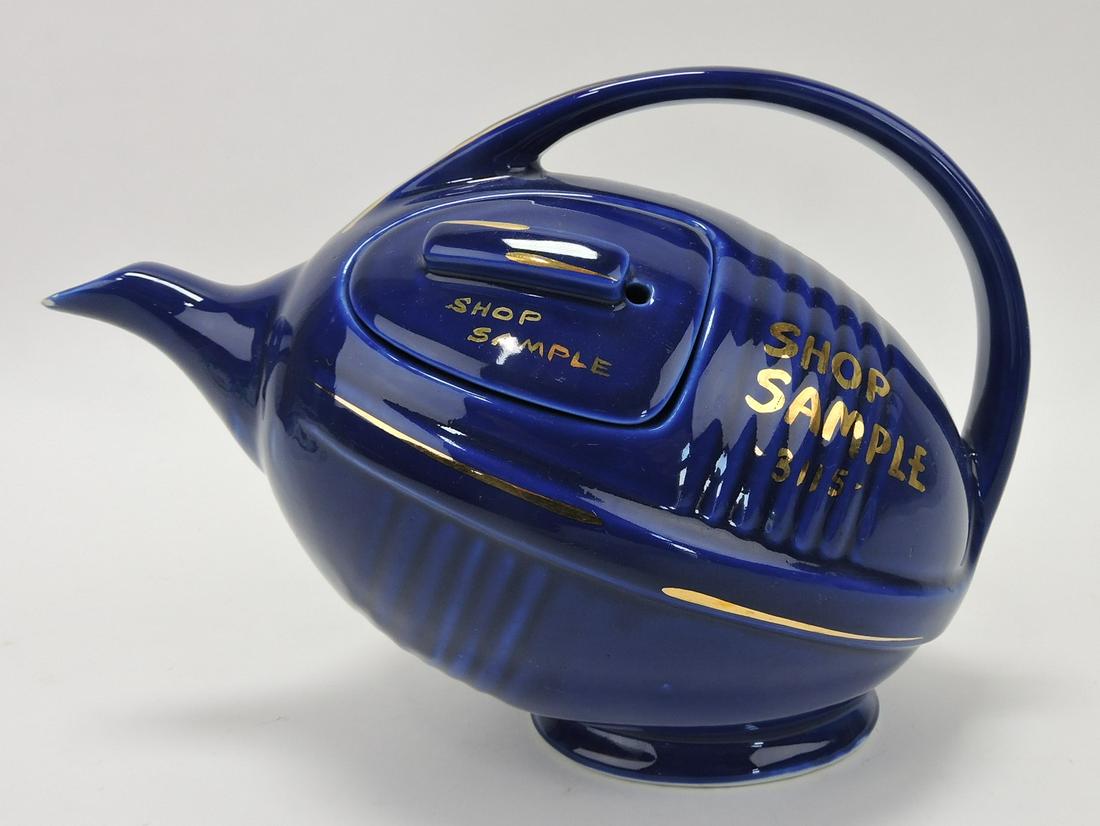 Hall China Rare Football Teapot "shop Sample"