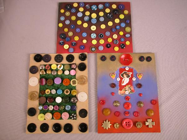3 Cards Of 100 Assorted Buttons