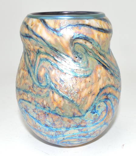 Charles Lotton 1986 art glass vase, - Oct 13, 2022 | Strawser Auction ...
