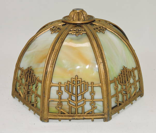 Panel Glass Lamp Shade, 10 1/2"d