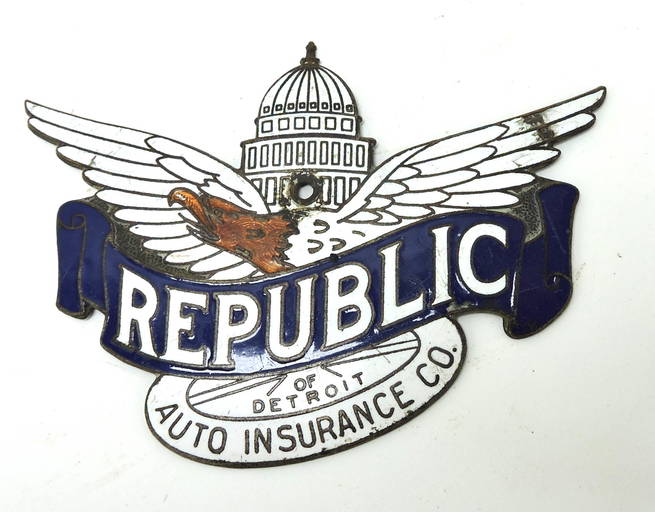 Republic Auto Insurance Porcelain