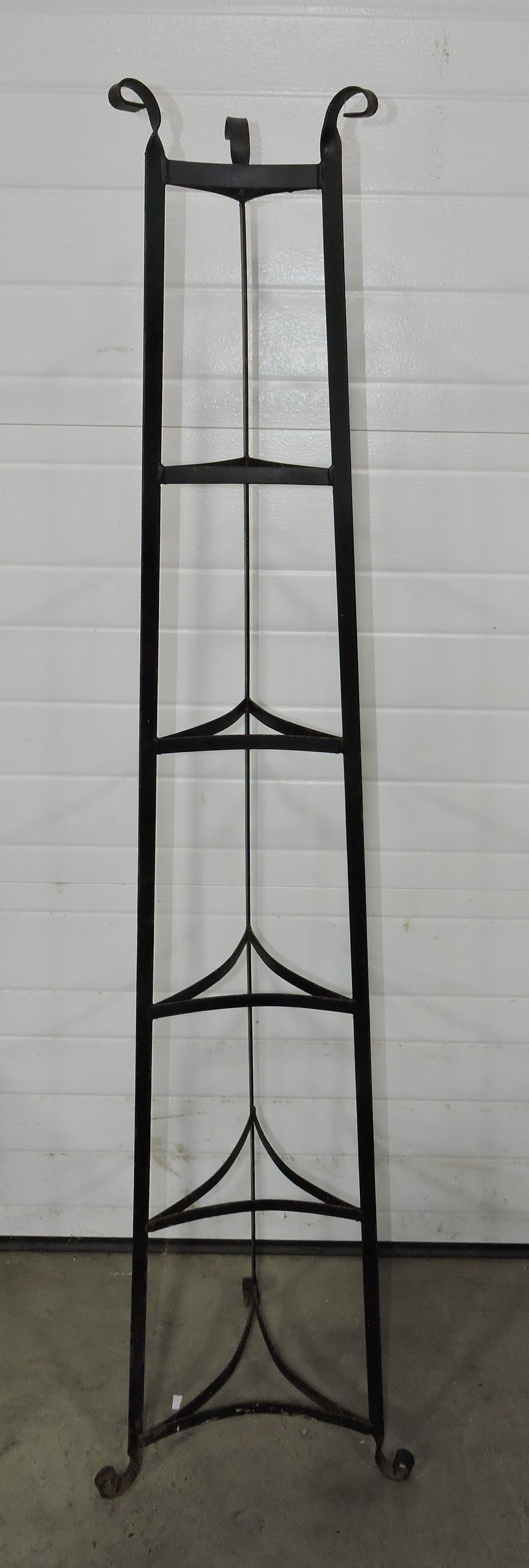 Wrought Iron Pot Stand, 61" Auction