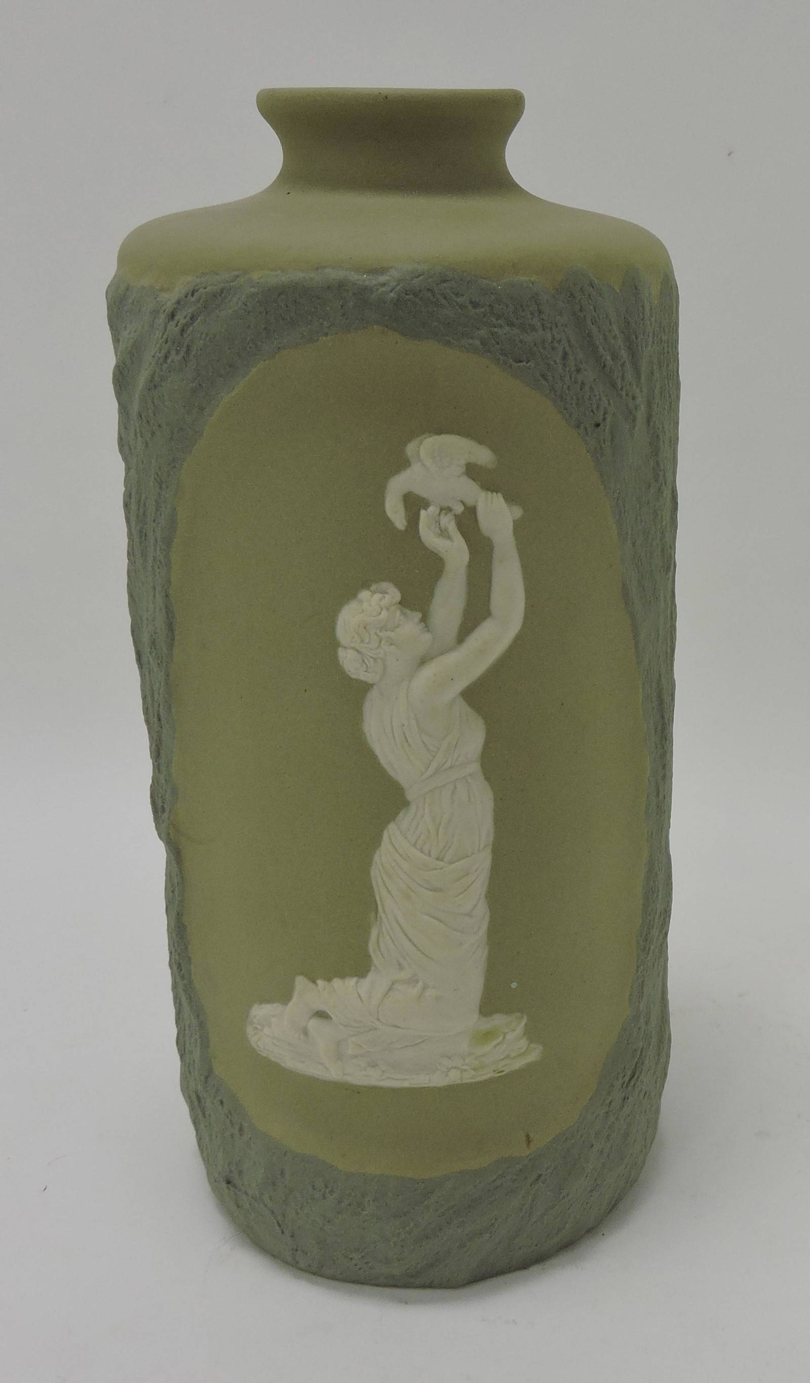 Radford Pottery Vase With Lady And Auction