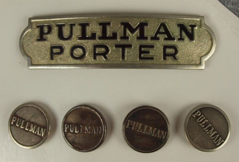 "pullman Porter" Hat Badge And 4 Buttons