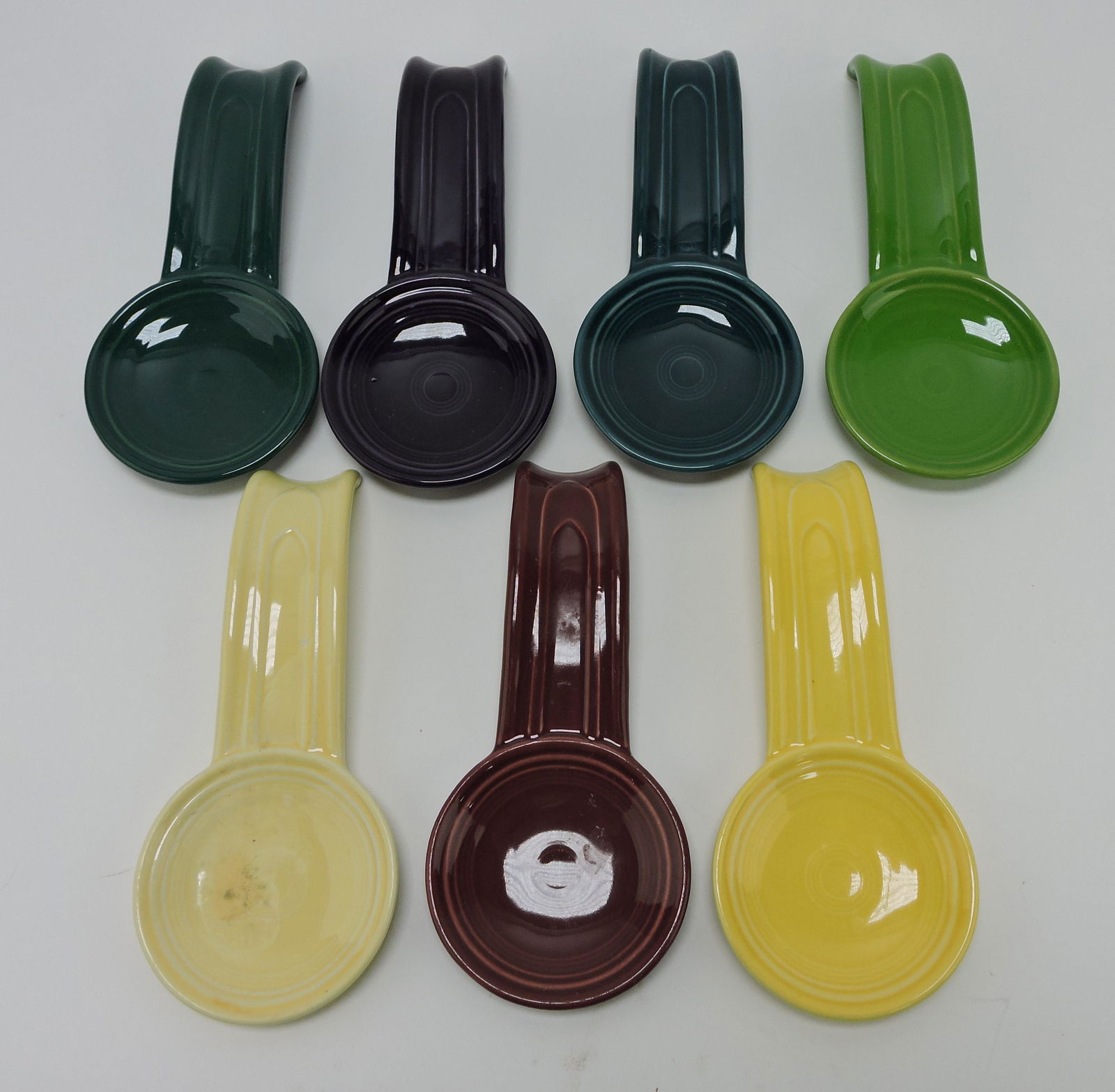 Fiesta Post 86 Lot Of 7 Spoon Rests,