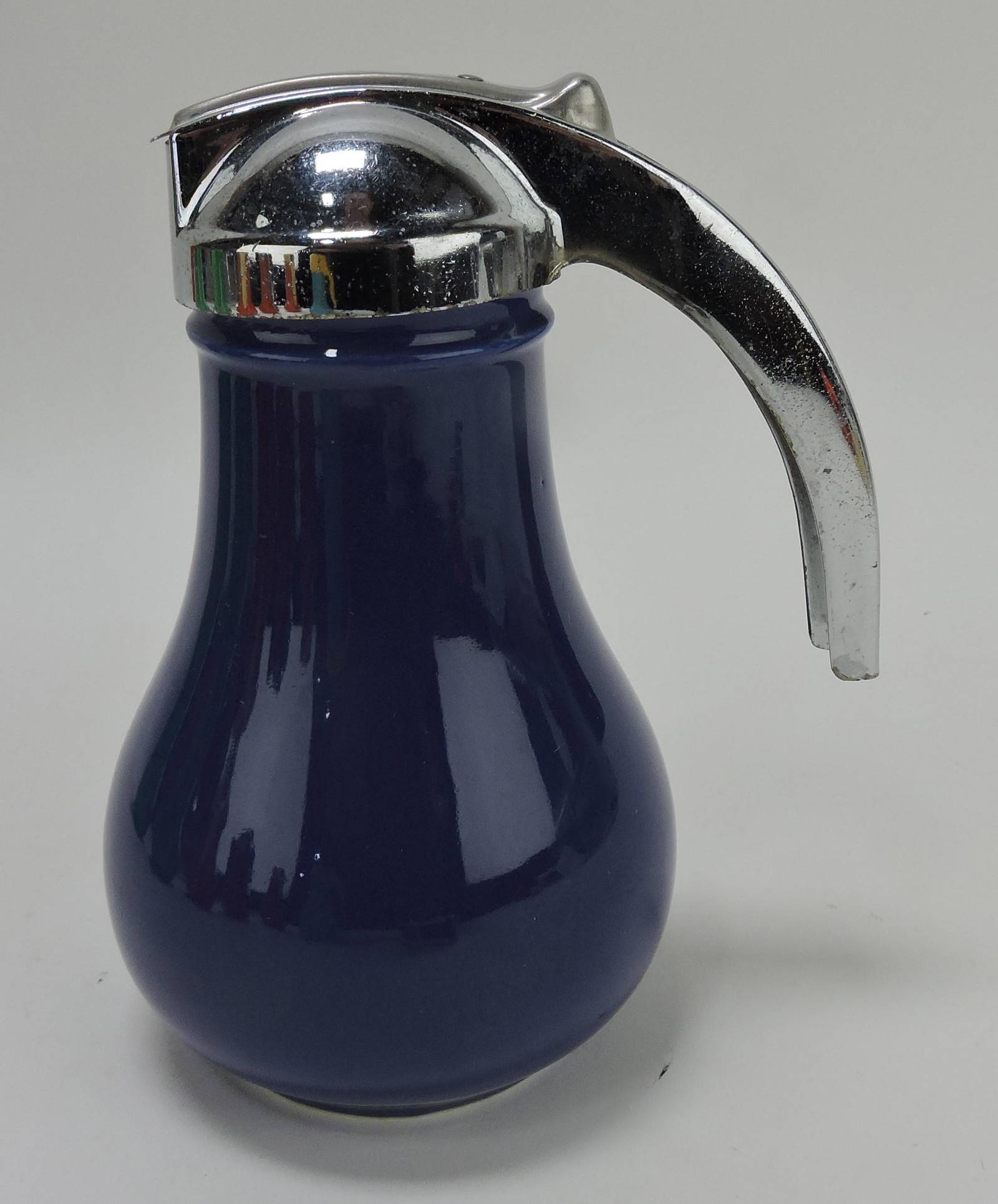 Fiesta Syrup Pitcher, Cobalt Auction