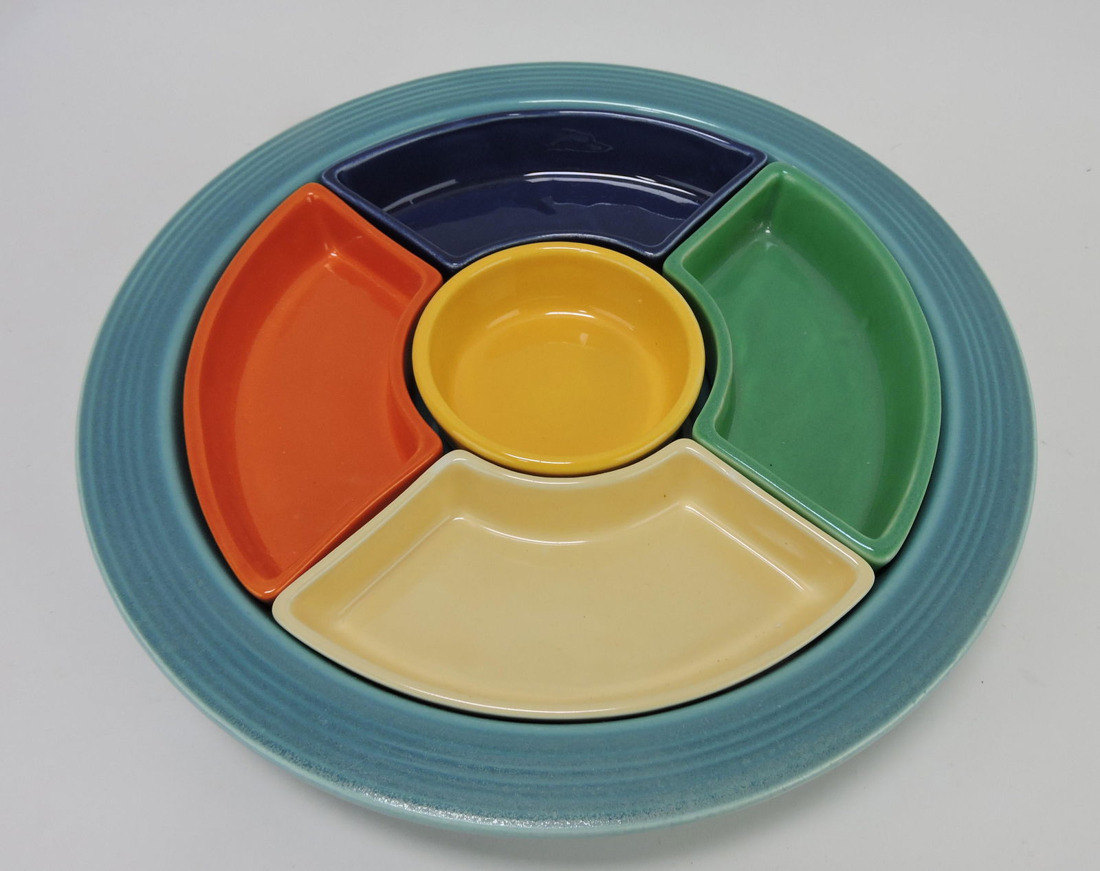 Fiesta Relish Tray, All 6 Colors Auction