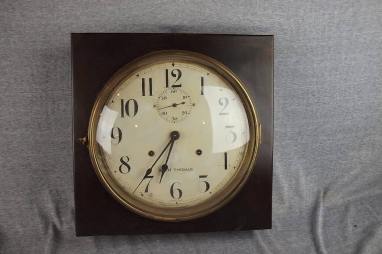 Seth Thomas 30 Day Square Wall Clock, 15 3/4"