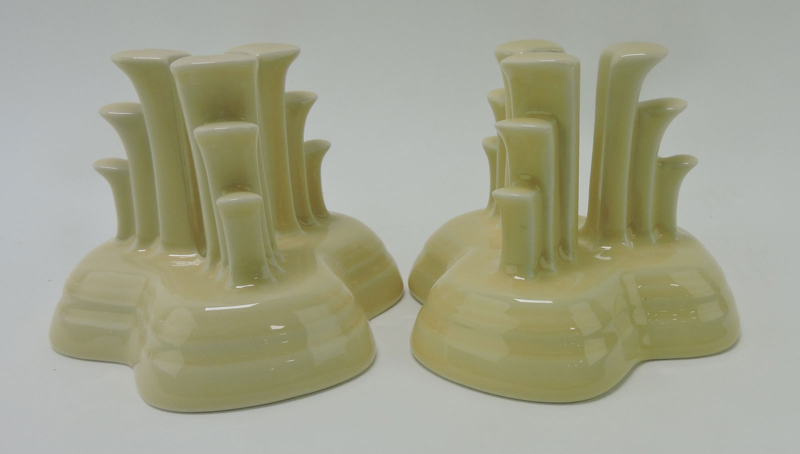 Fiesta Post 86 Pyramid Candle Holders, Auction