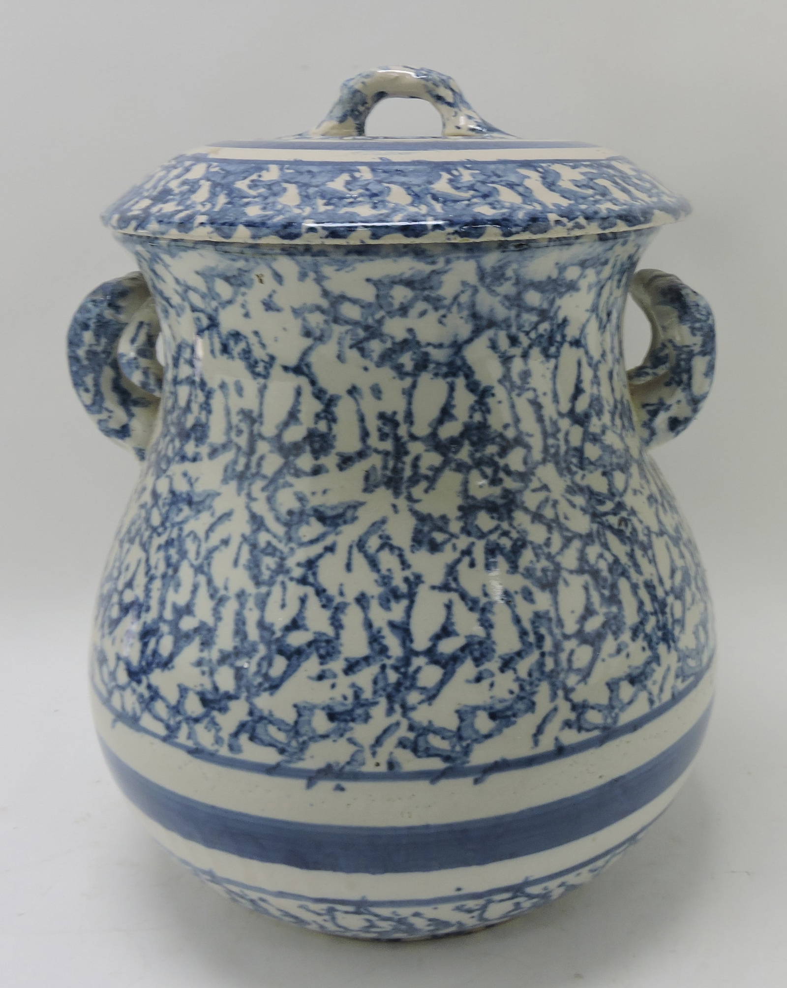 Blue And White Stoneware Slop Jar Auction