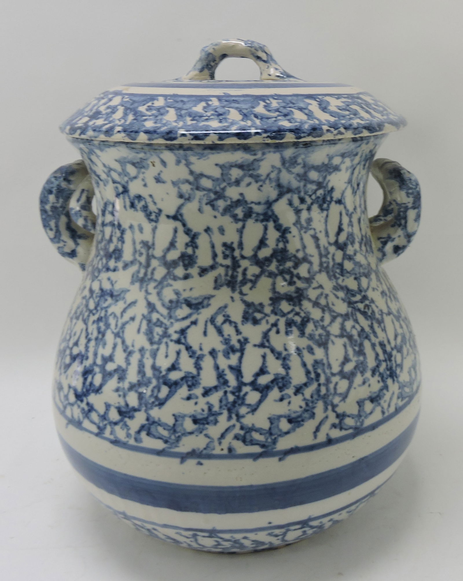 Blue And White Stoneware Slop Jar Auction