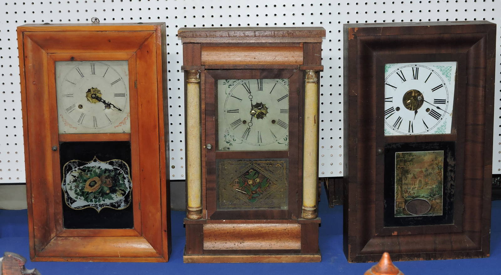 Lot Of 3 Weight Clocks, Various Condition Auction
