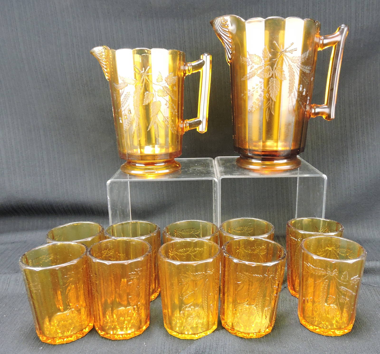 Eapg Amber Wheat And Barley Lot Auction