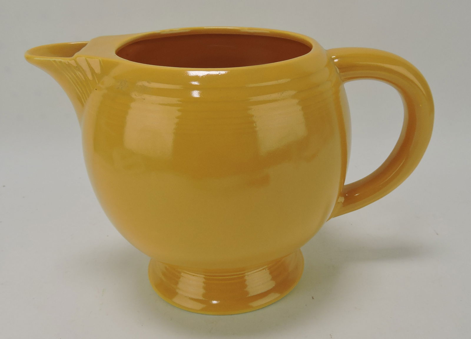 Fiesta Ice Lip Pitcher, Yellow Auction