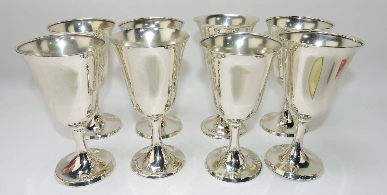 Lot Of 8 Sterling Silver Goblets, Gorham Auction