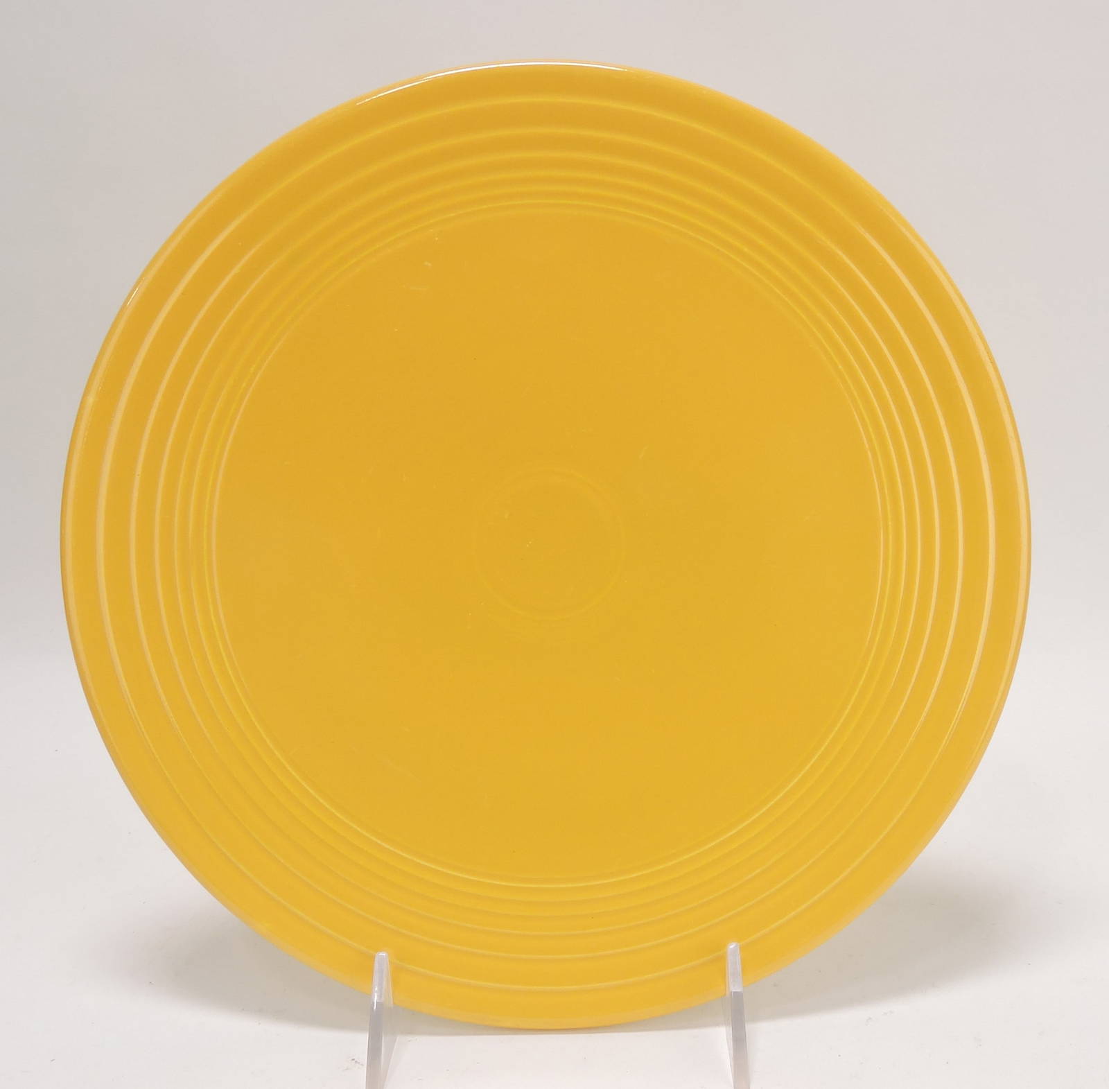 Fiesta Cake Plate, Yellow Auction