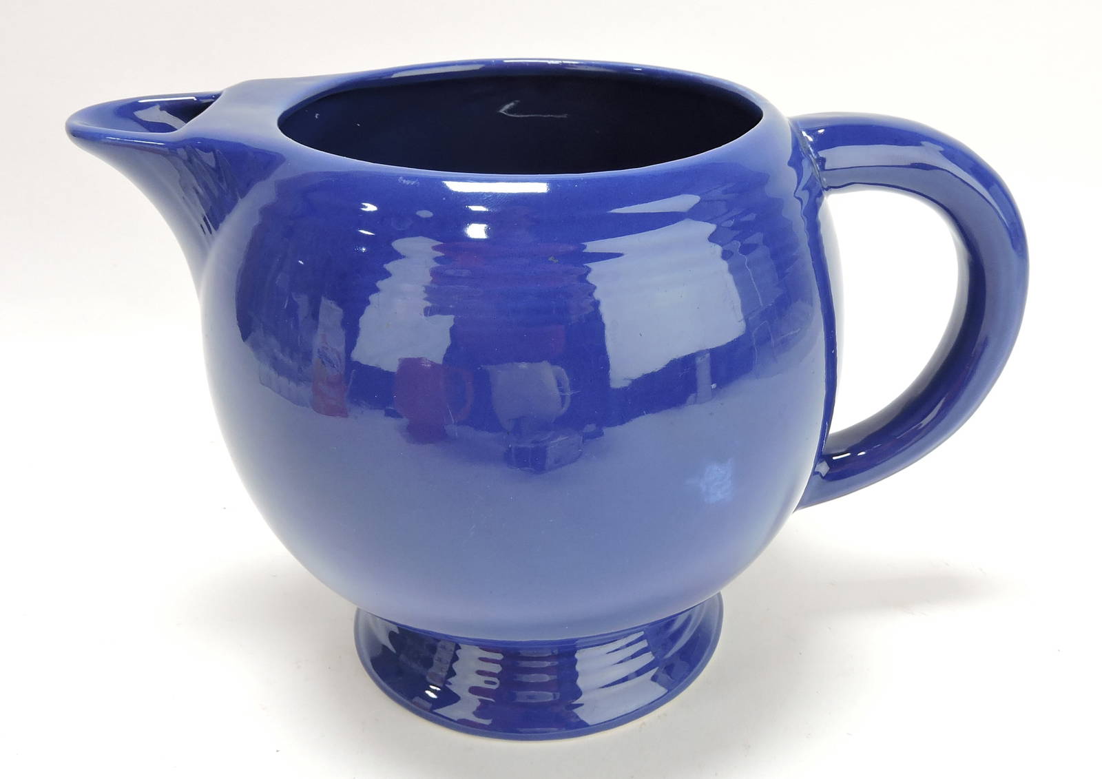 Fiesta Ice Lip Pitcher, Cobalt Auction