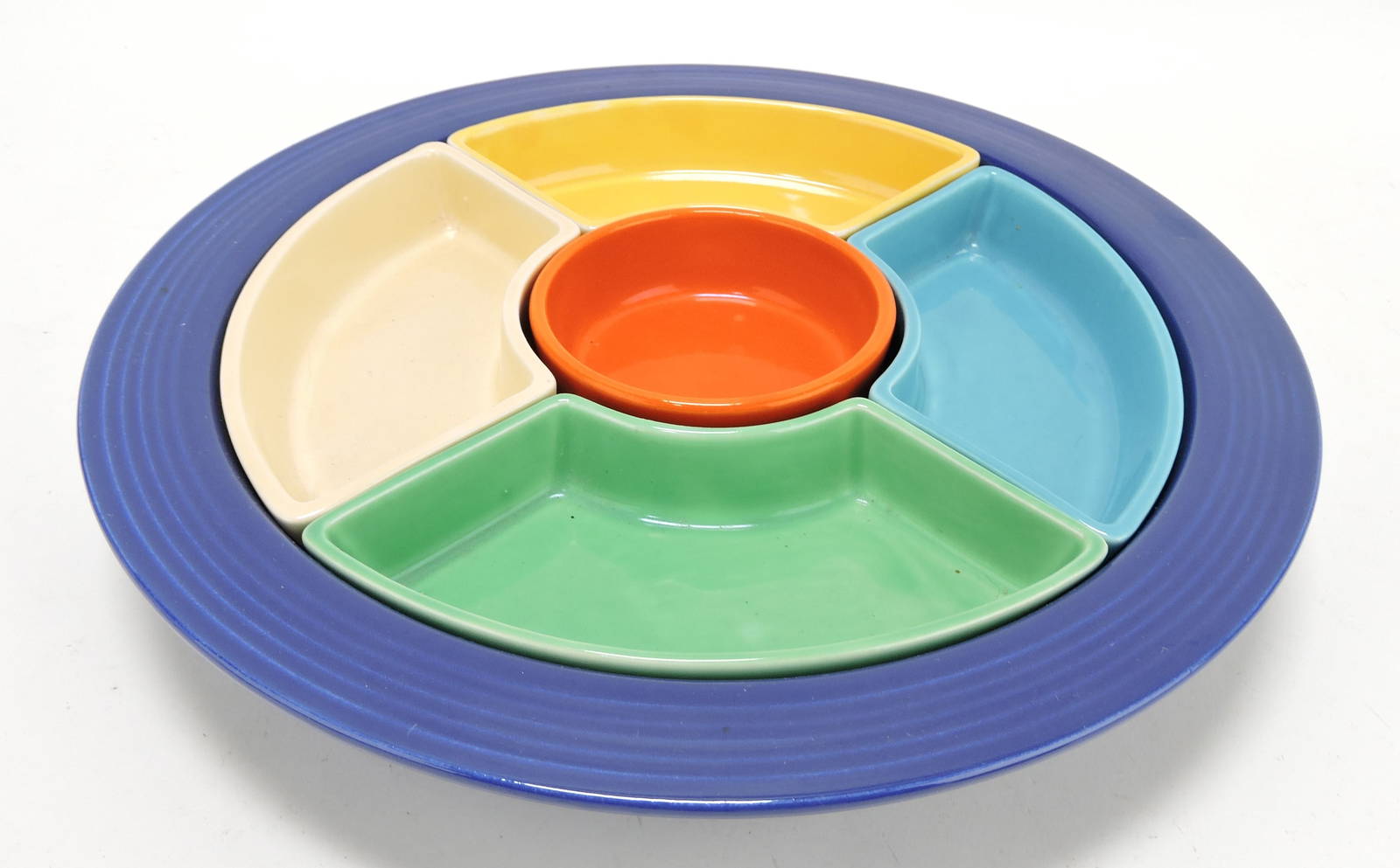 Fiesta Relish Tray, All 6 Colors Auction